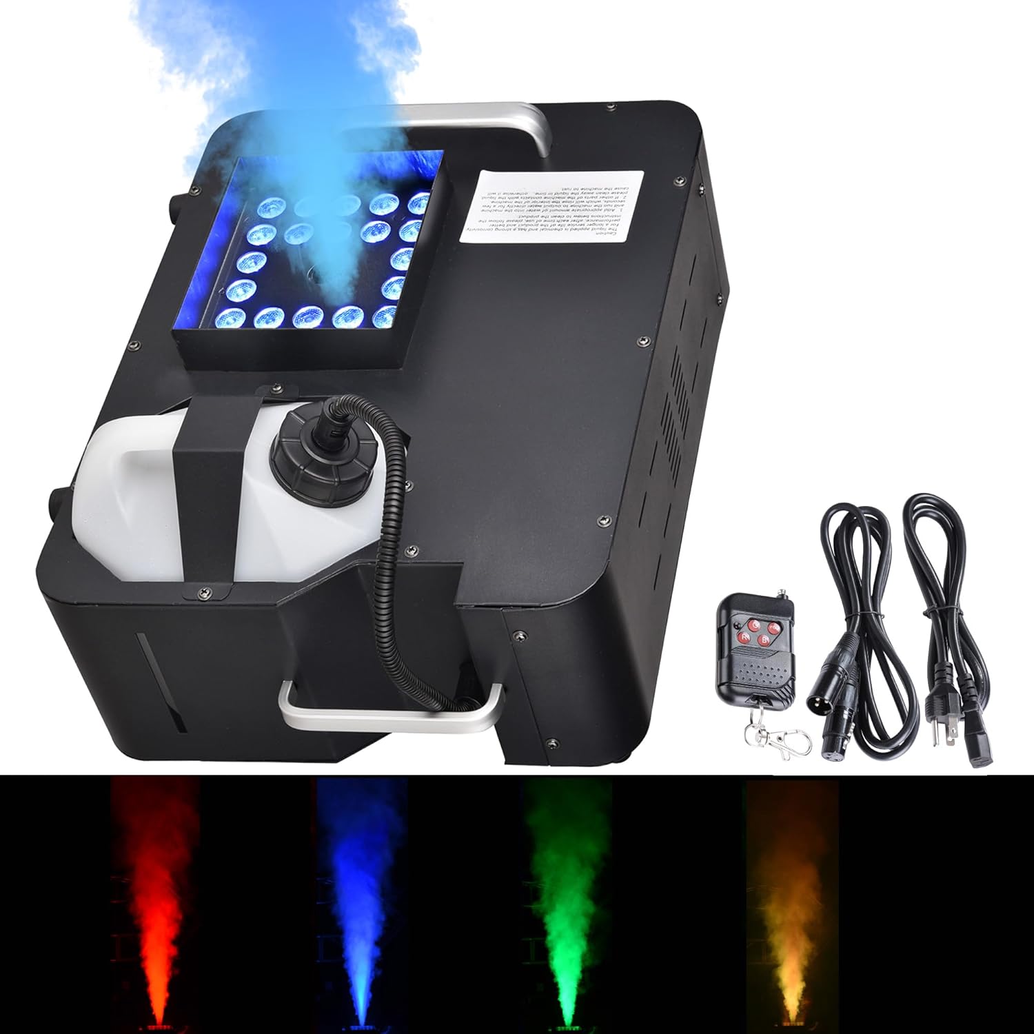 AW Smoke Fog Machine With Lights 1500W Outdoor Indoor Cold Spark ...