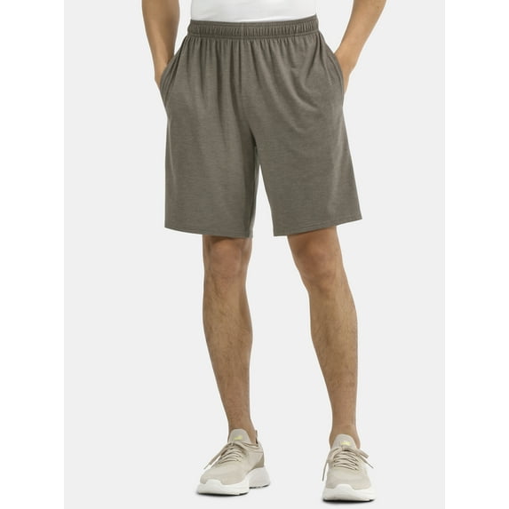 Athletic Works Men's and Big Men's Tri-Blend Active Shorts, 7" Inseam ...