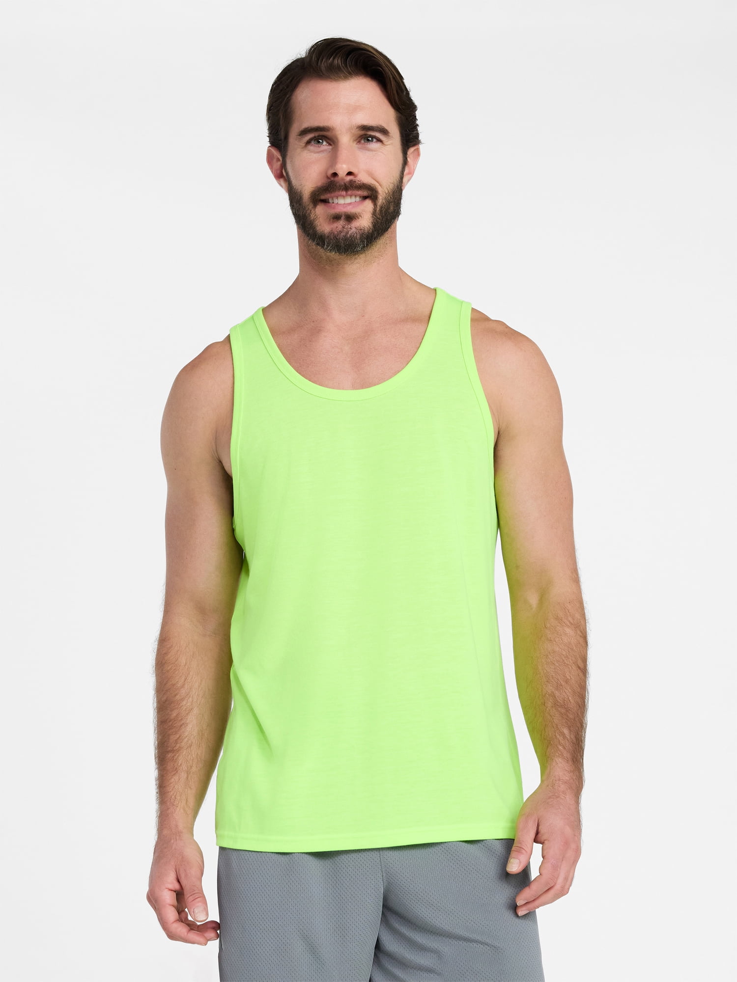 Athletic Works Men's and Men's Big & Tall Tri-Blend Tank Top, Sizes XS ...