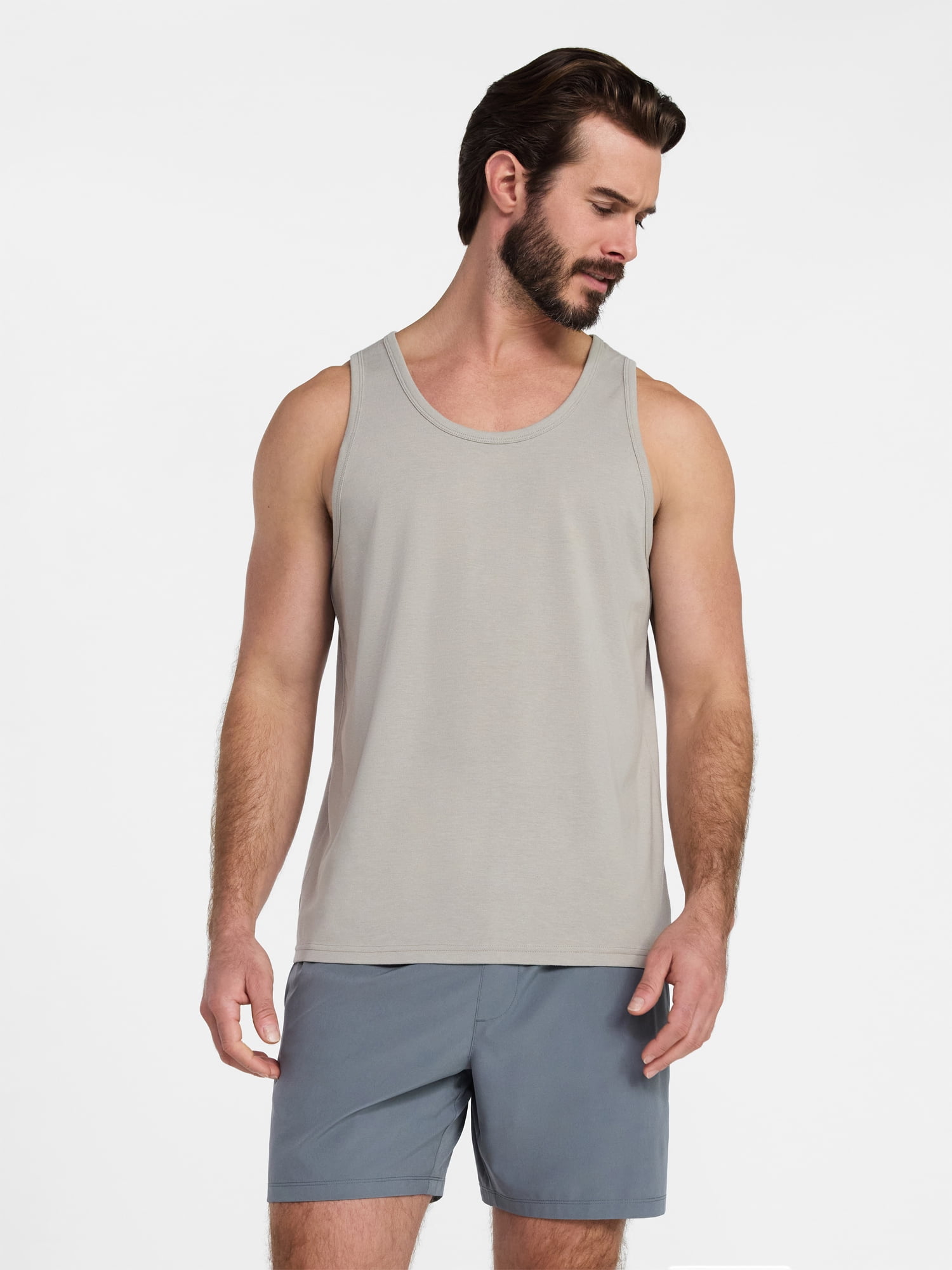 Athletic Works Men's and Men's Big & Tall Tri-Blend Tank Top, Sizes XS ...