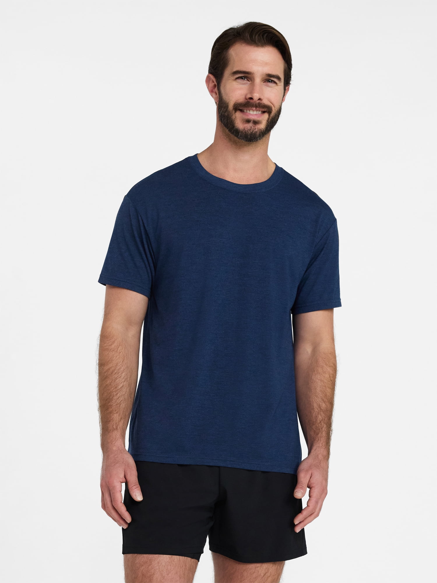 Athletic Works Men's and Big & Tall Tri Blend Tee with Short Sleeves ...