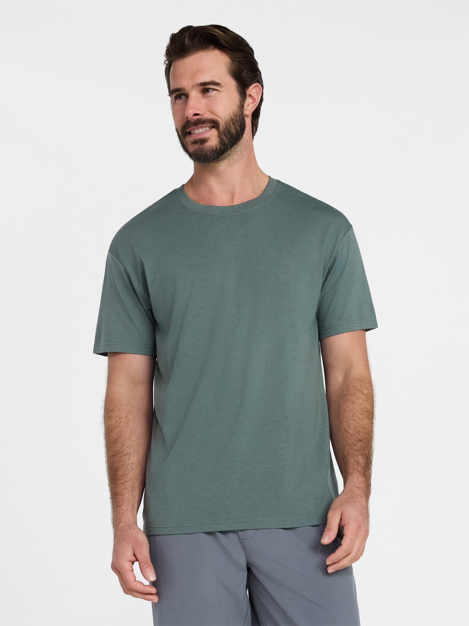 Athletic Works Men's and Big & Tall Tri Blend Tee with Short Sleeves ...