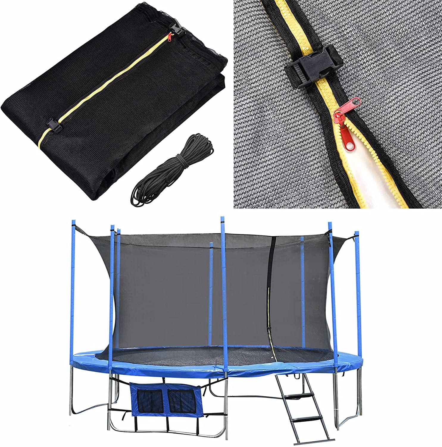 AW Trampoline Enclosure Net Fence Trampoline Accessories Replacement ...
