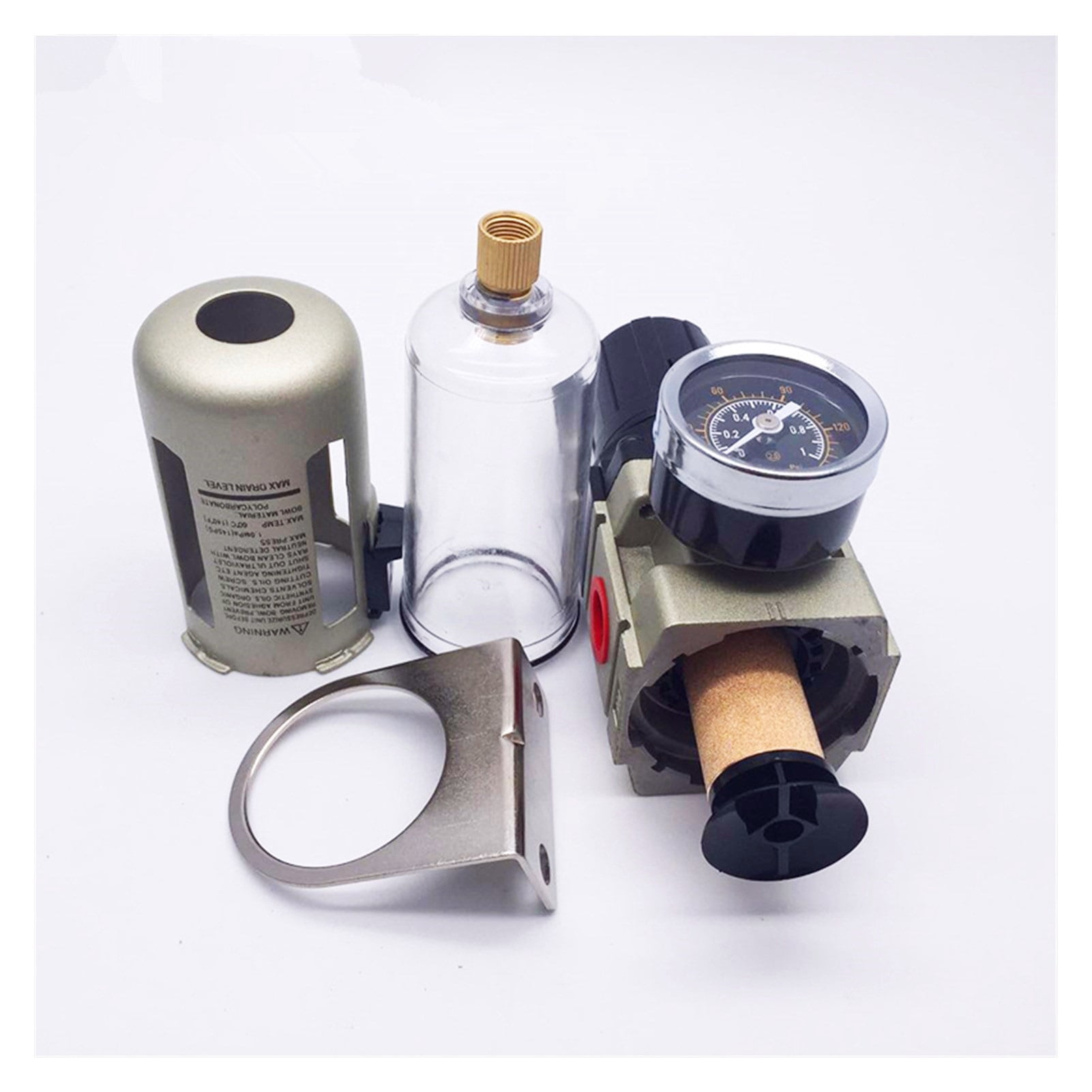 AW3000-02 G1/4 AW3000-03 G3/8 Pneumatic Air Compressor Filter Pressure ...