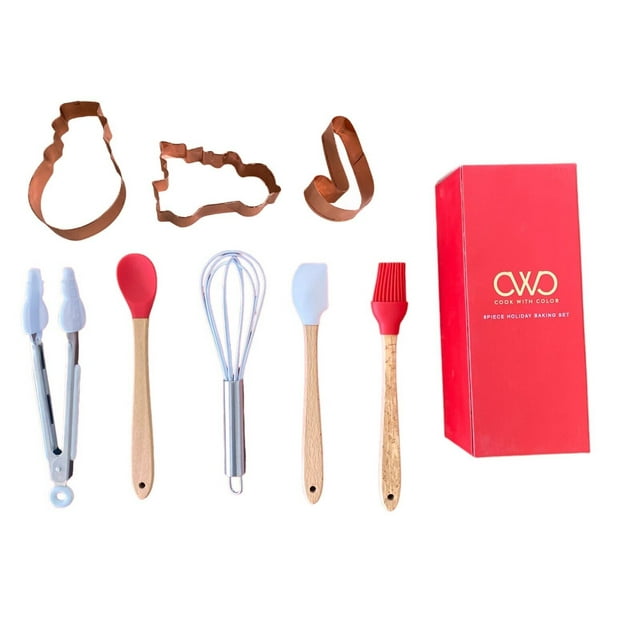 AWA holidays Christmas mini 8-Piece Cookie Bakeware Set Baking whisk ...