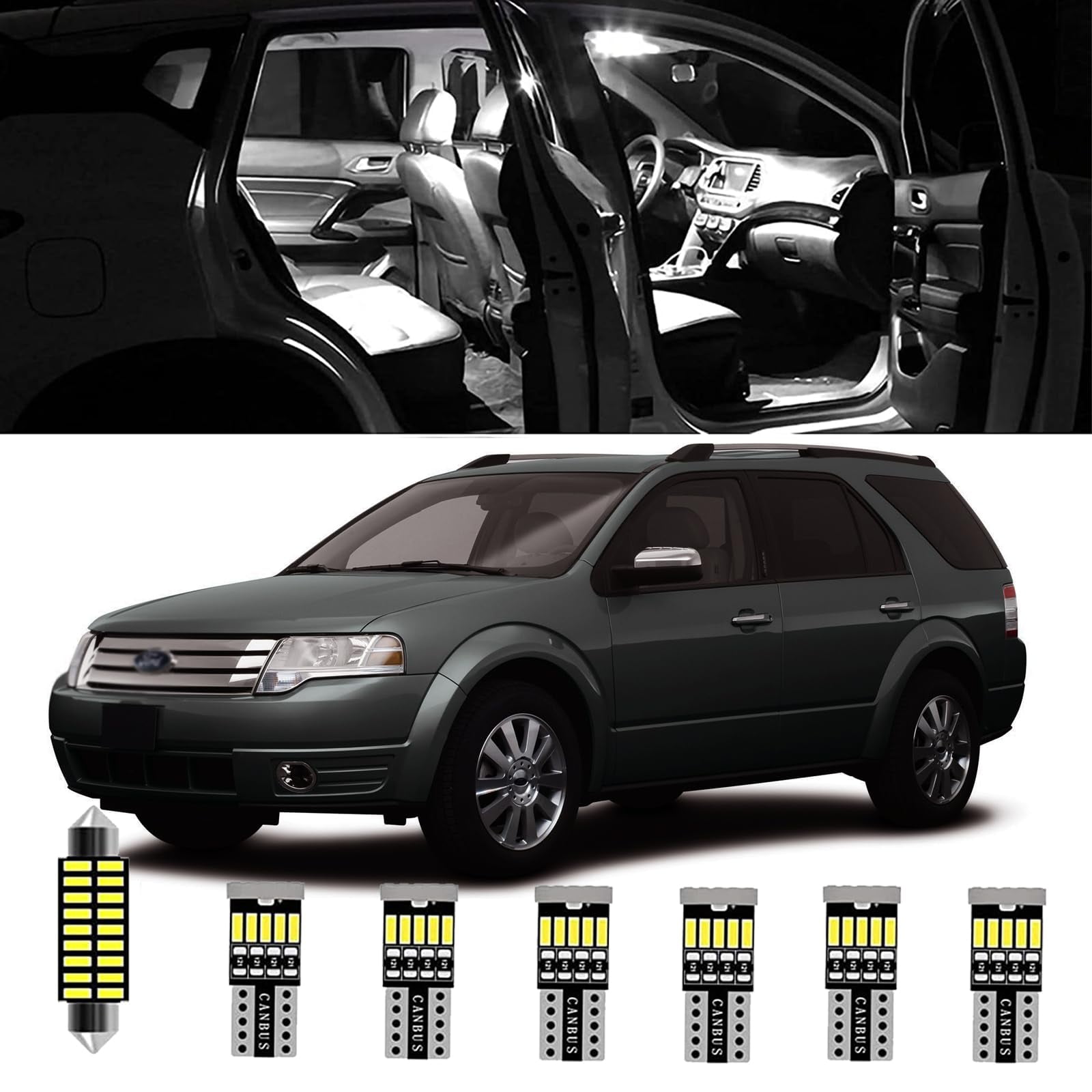 AWALITED 11pcs Interior LED Lights Kit Super Bright LED Map Dome Light ...