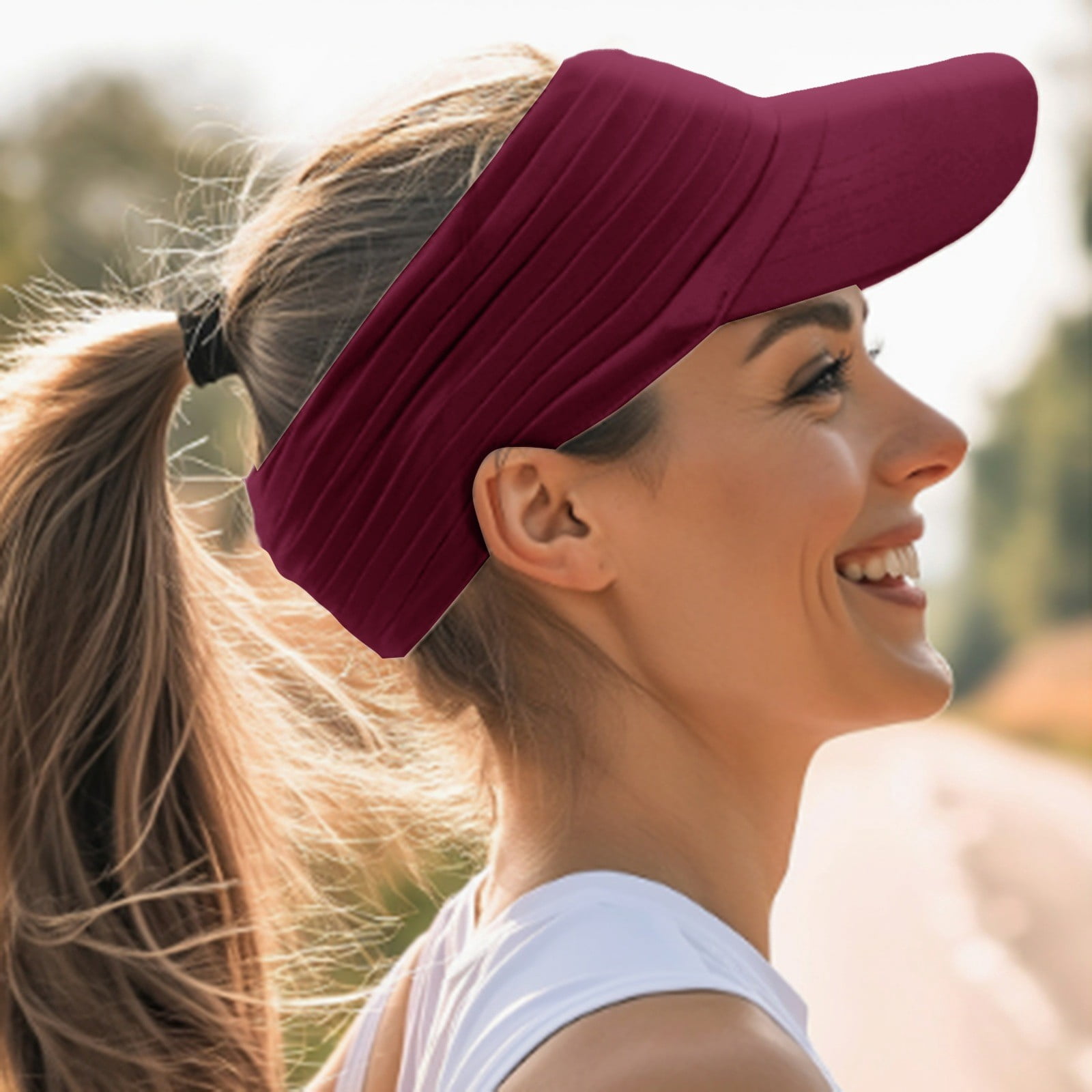 AWASD 2026 Fashion Summer Sun Hats for Women Pre-Curved Brim Solid ...