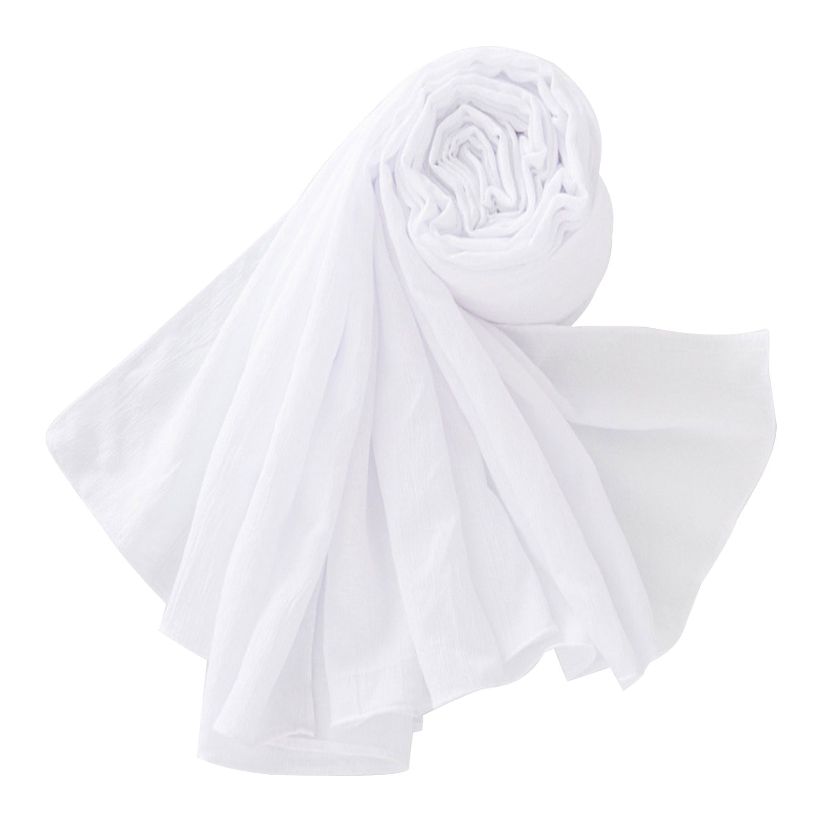 AWASD 2026 Summer Lightweight Wrinkle Cotton Scarf for Women - Muslim ...