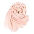 AWASD Summer Soft Tulle Tassel Scarf for Women Fashion Solid Color Long ...