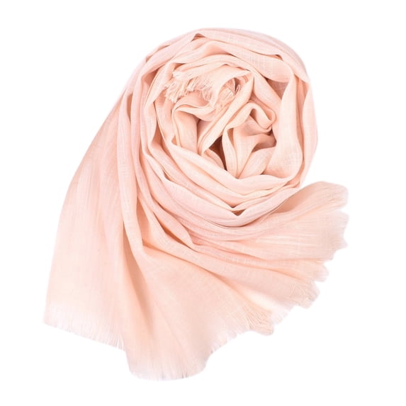 AWASD Summer Soft Tulle Tassel Scarf for Women Fashion Solid Color Long ...