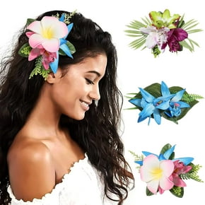 Hawaiian Flower Hair Clips
