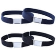 AWAYTR 4 Pack Kids Elastic Stretch Belts, Adjustable Magnetic Buckle ...