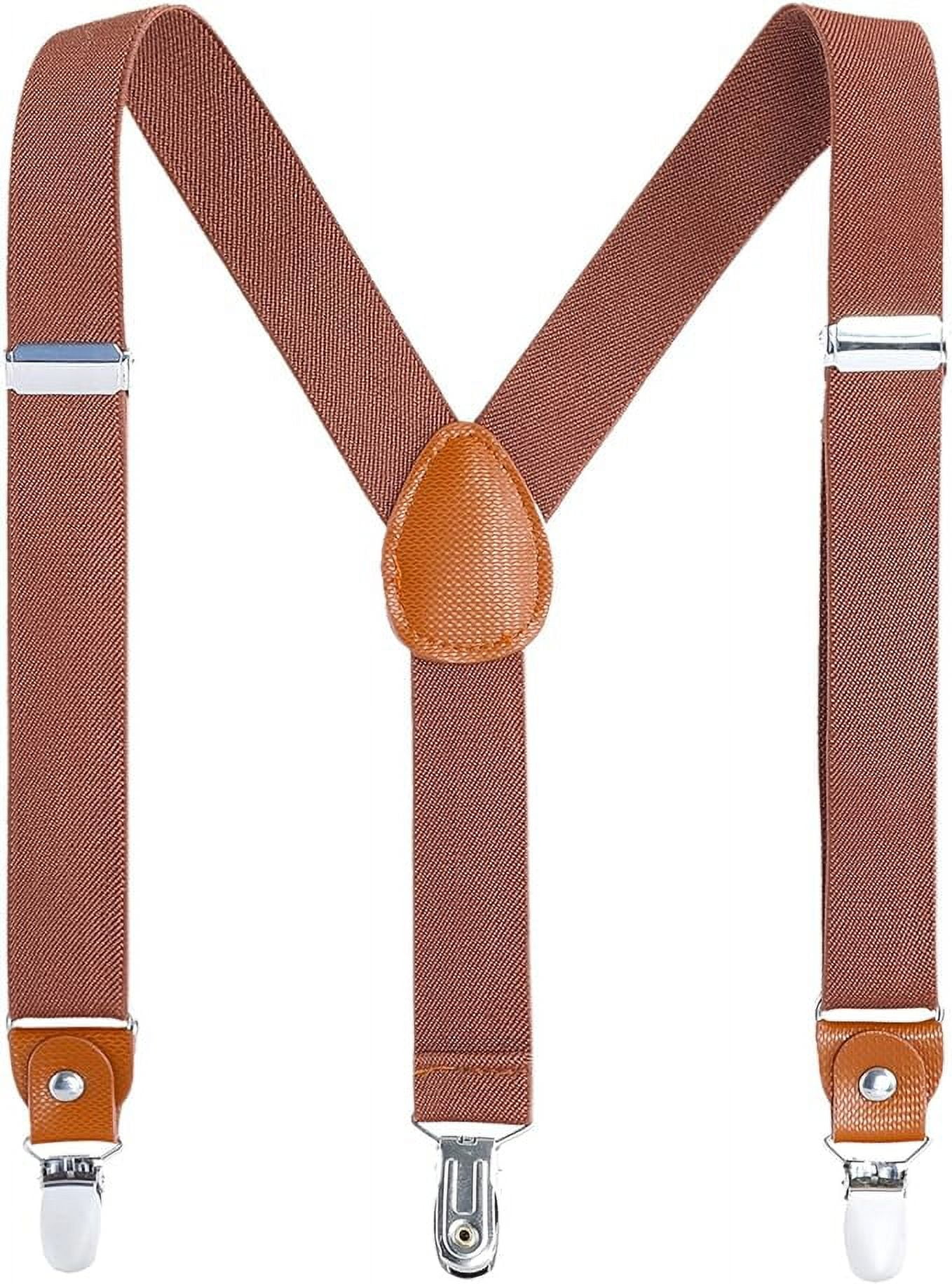 AWAYTR Unisex Adjustable Polyester Suspenders, Brown, 23.6" - Walmart.com
