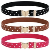 AWAYTR Kids Elastic Belt - Adjustable Toddler Heart Buckle Stretch ...