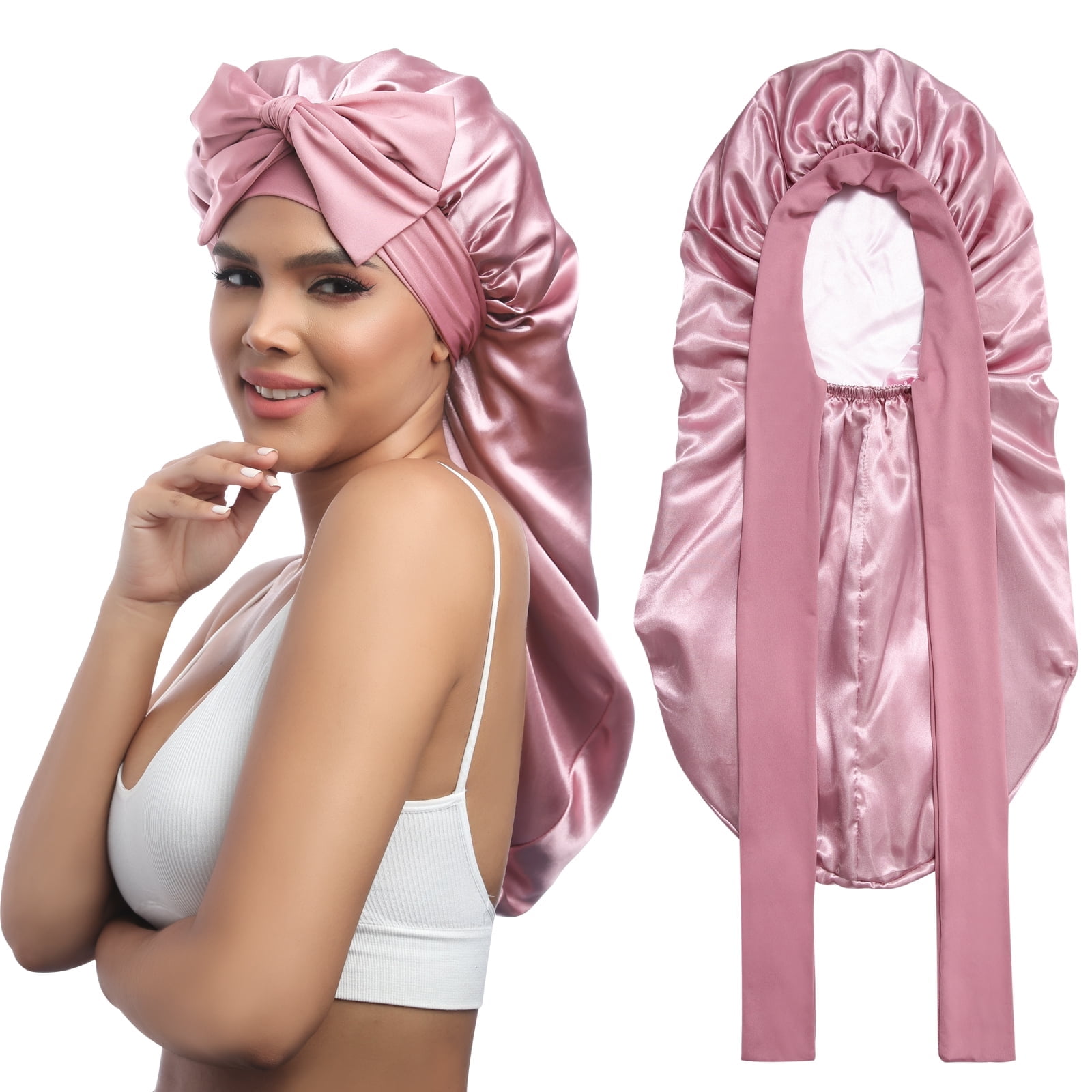 Elegant Silk Bonnet For Long Hair Pictures