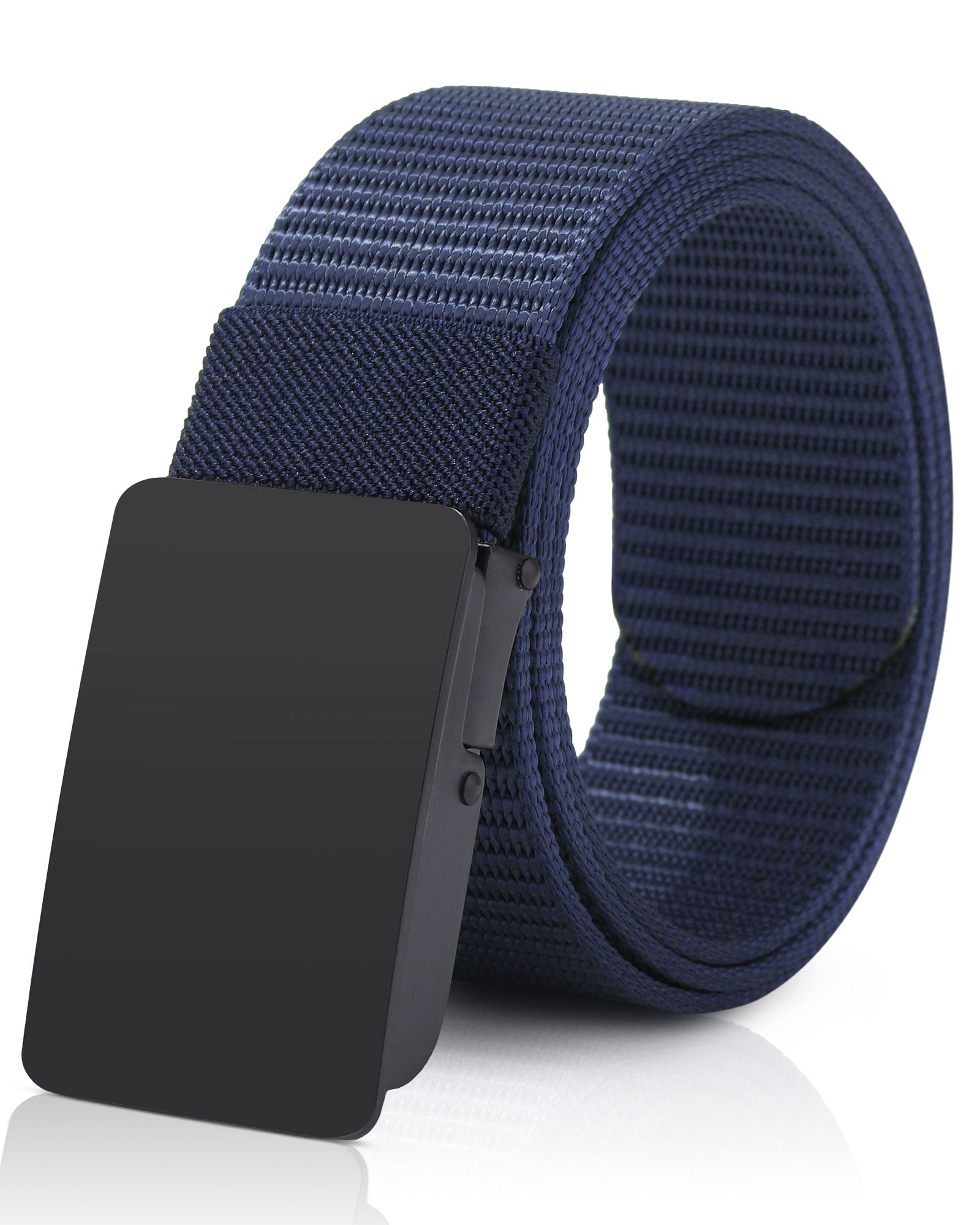 AWAYTR Nylon Belt for Mens- No Hole Golf Belt with Metal Buckle for ...