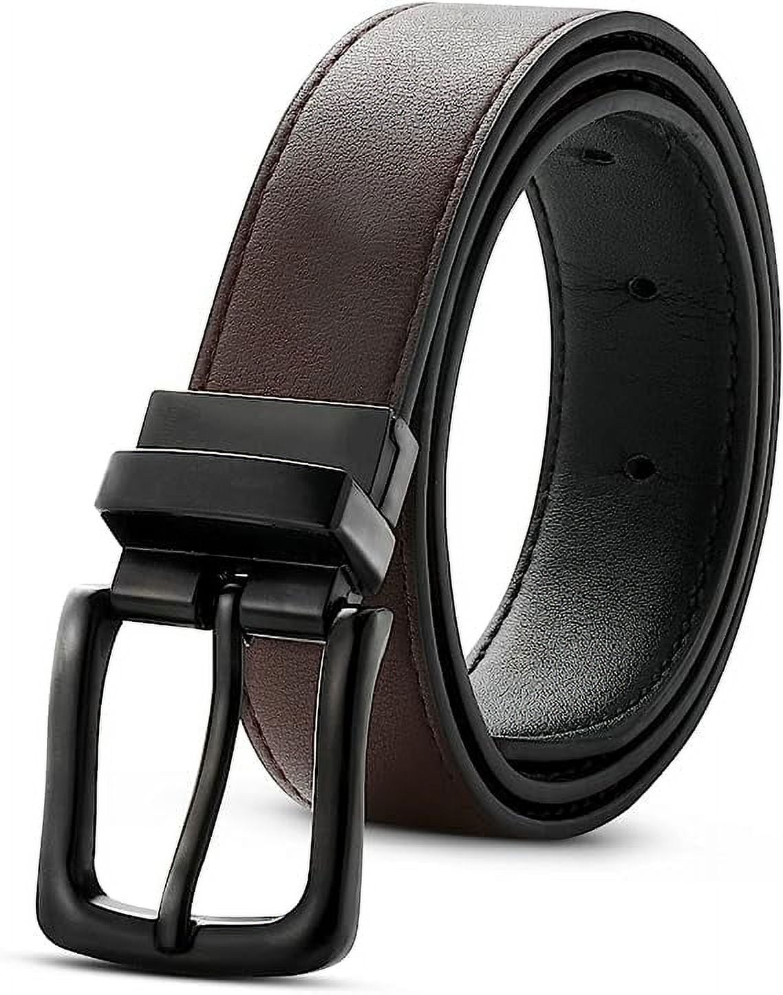 AWAYTR Kids Reversible Belt, PU Leather Boys and Girls Belt with Alloy ...