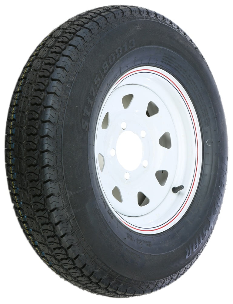 AWC TreadStar AW1016 Tire 175/80-13 w/8 Spoke Wheel White (TA2034512 ...