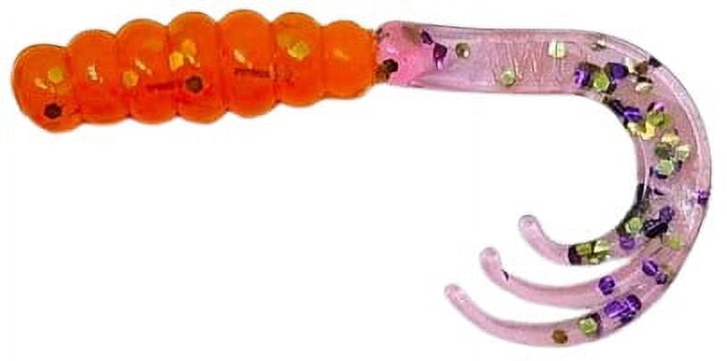 AWD Baits 2in WOW Grub - WG77 Orange Crush 20pk - Walmart.com