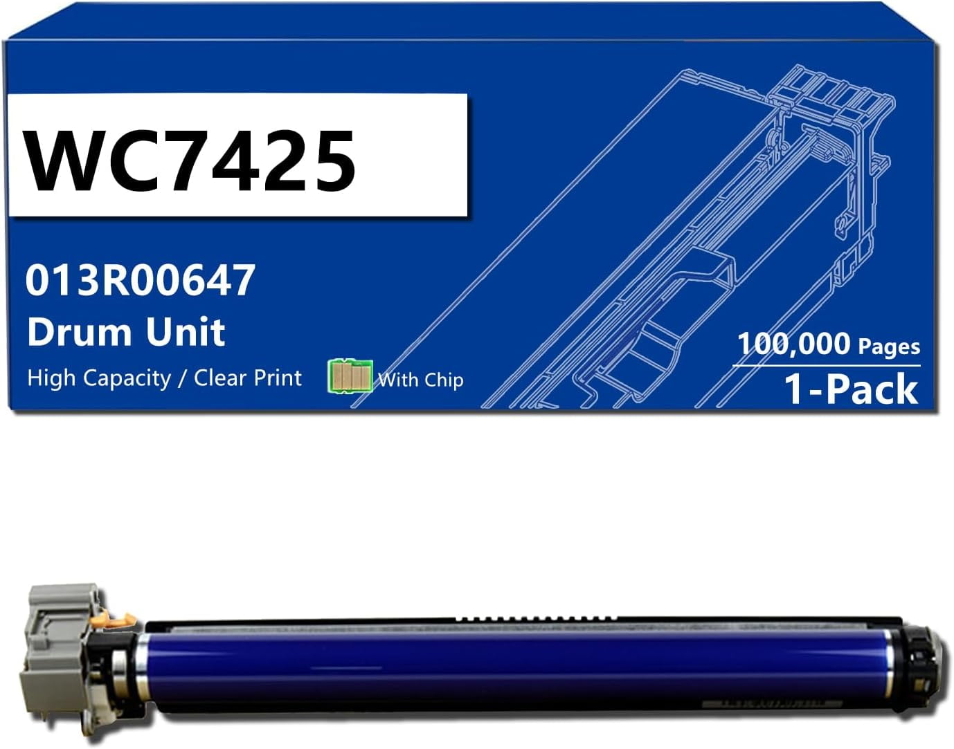 AWDAXC 7425 Drum Unit Replacement for 013R00647 13R647 Drum Cartridge ...