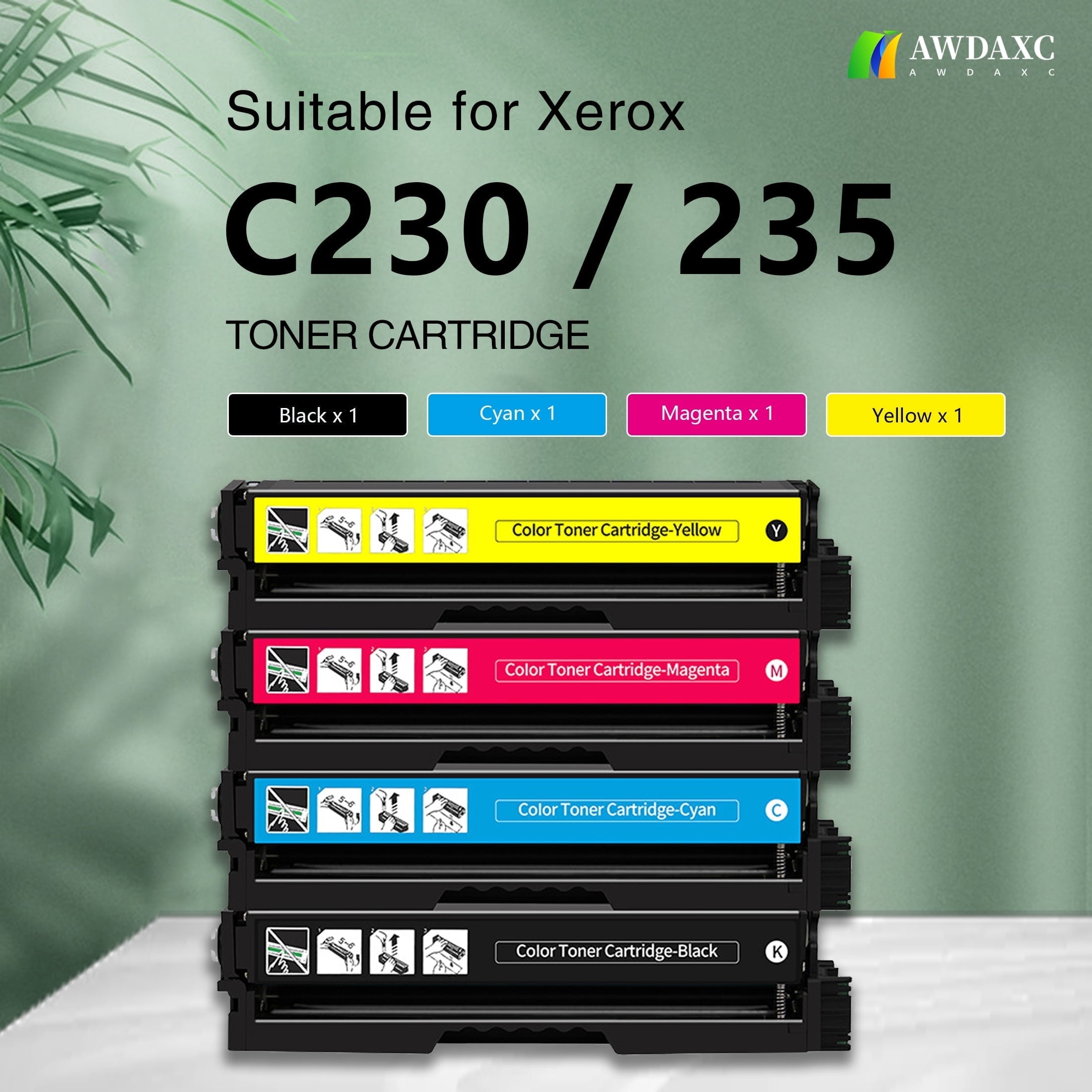 AWDAXC Compatible Replacement for Xerox C230 Toner Cartridge,Suitable ...