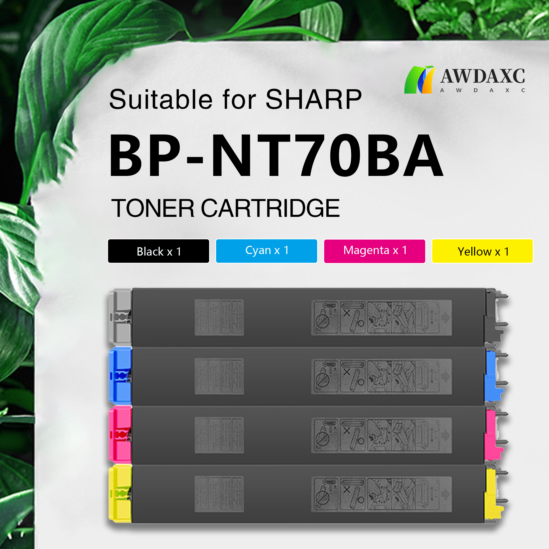 AWDAXC Compatible Toner Cartridge for SHARP NT70BA ,Suitable for BP ...