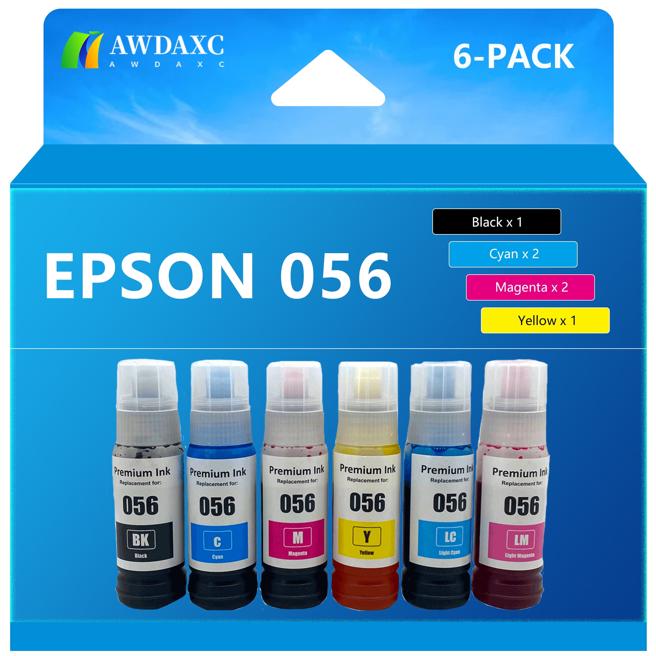 AWDAXC Compatible ink cartridges for EPSON-065,Suitable for HP L8058 ...