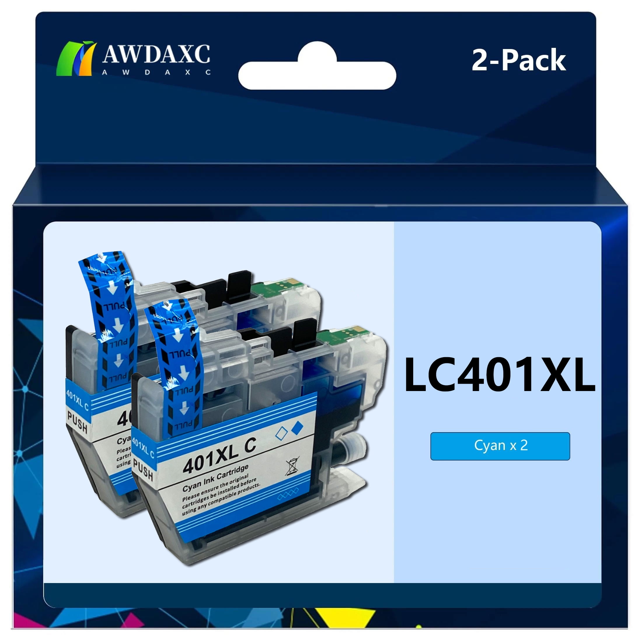 AWDAXC LC401XL Ink Cartridges for Brother Printer LC 401XL Ink ...