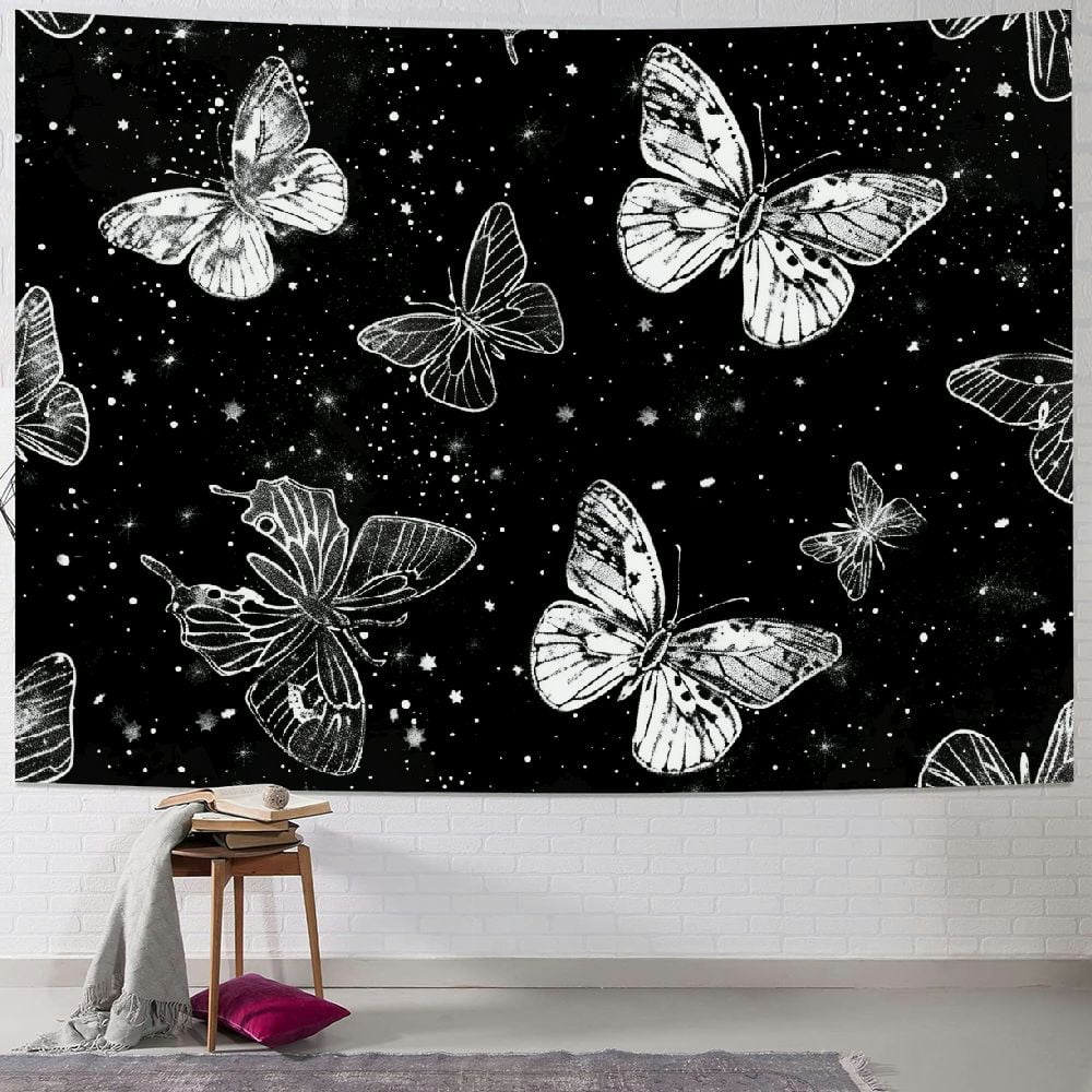 AWERP Butterfly Tapestry Wall Hanging Butterfly on Space Tapestry for ...