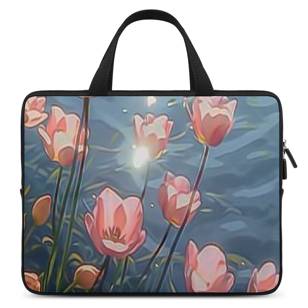 AWERP Tulip Aesthetic Nature Laptop Handle Bag Computer Protect Case ...