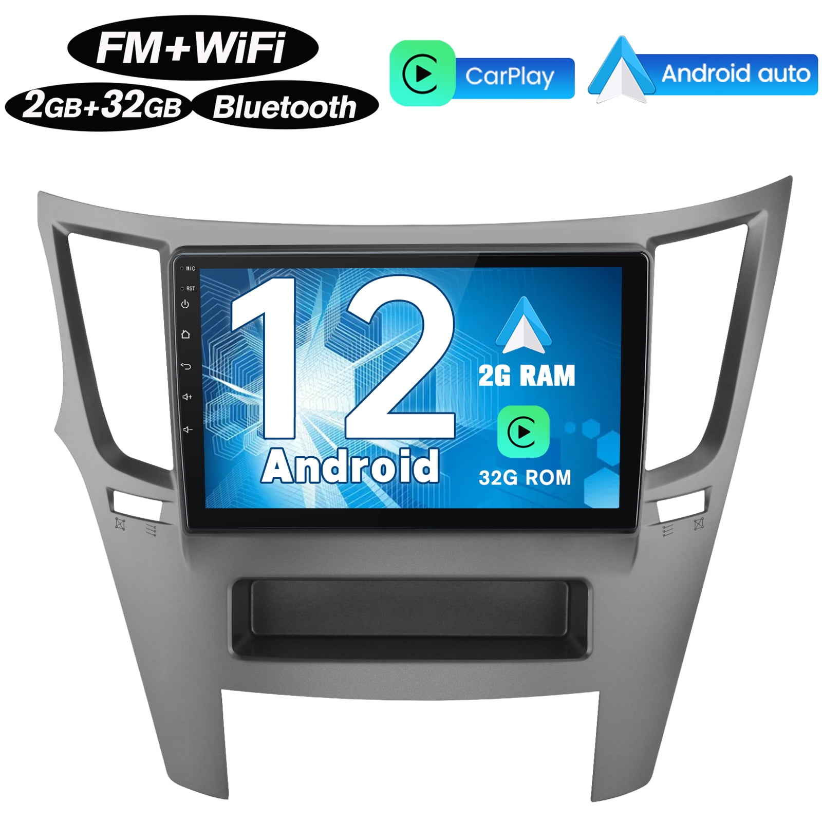 AWESAFE 9 Inch Car Stereo for Subaru Outback Legacy 2009-2014, Android ...