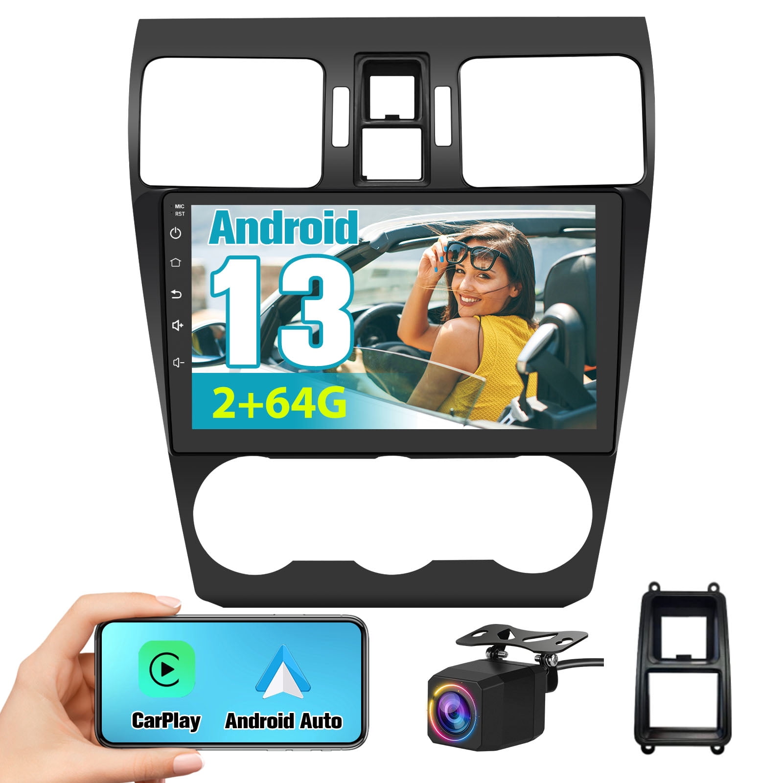 AWESAFE Android 13 Car Stereo for Subaru Forester WRX Impreza 2013-2015 ...