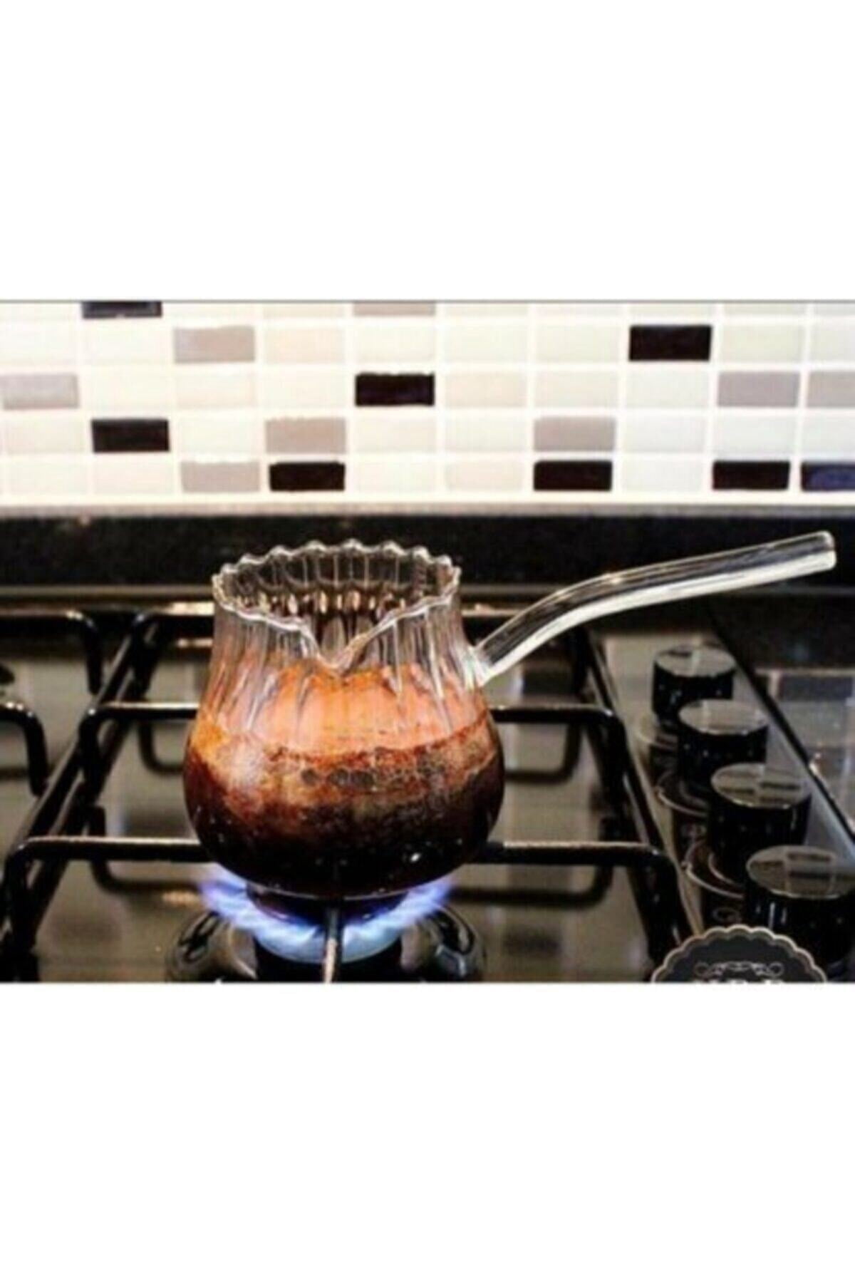 AWESOME Glass Heat Resistant Barosilicate Coffee Pot 450 ml turkish ...