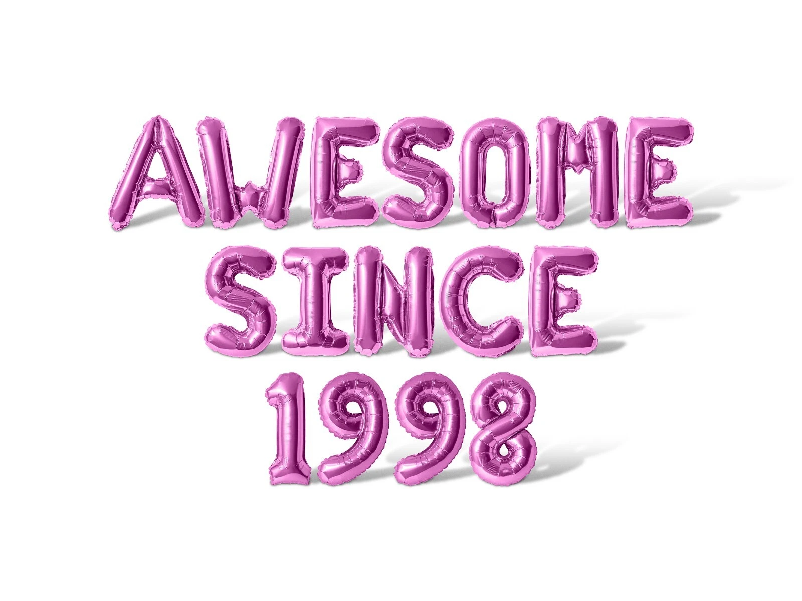 AWESOME SINCE 1998 Letter & Number Balloon Banner - Birthday Party ...
