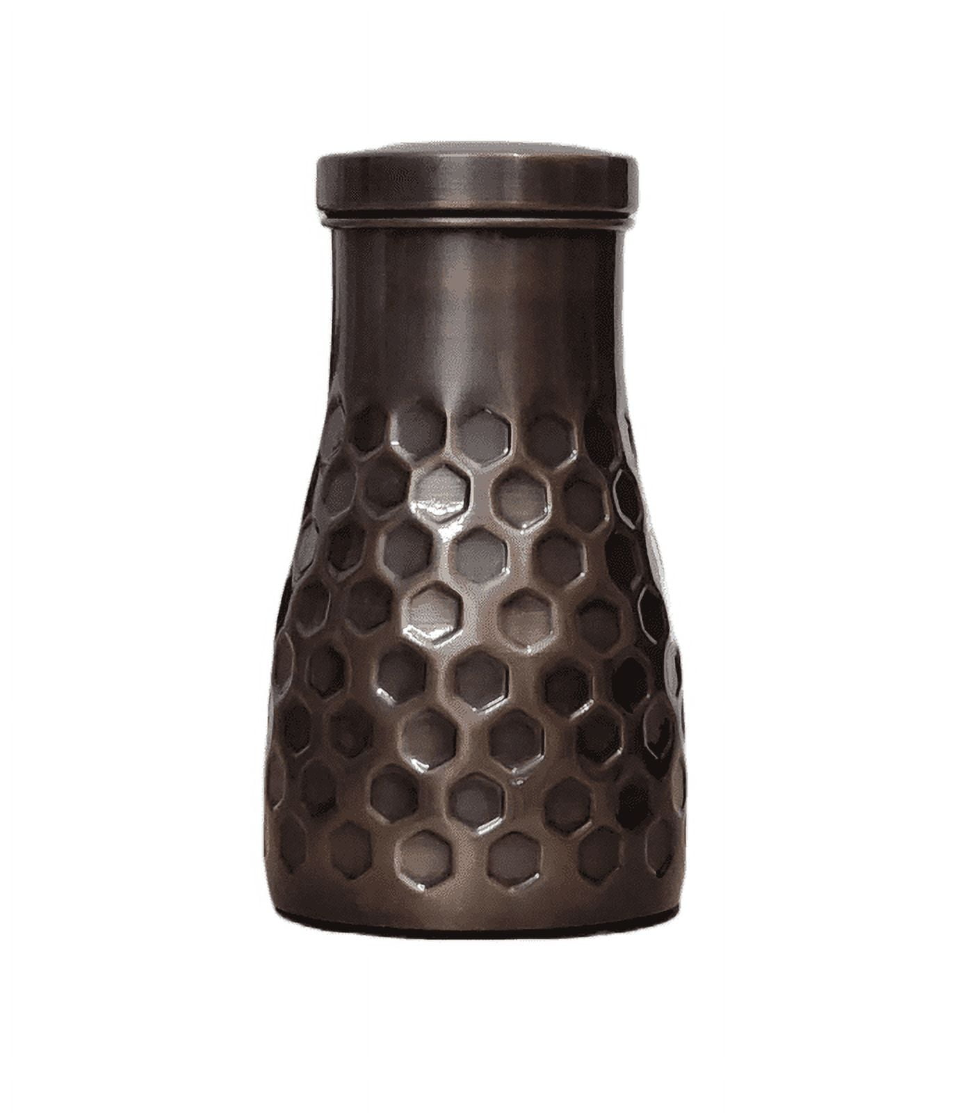 AWF Pure Copper Water Jar for Drinking Water 34 Oz with Lid - Handmade ...