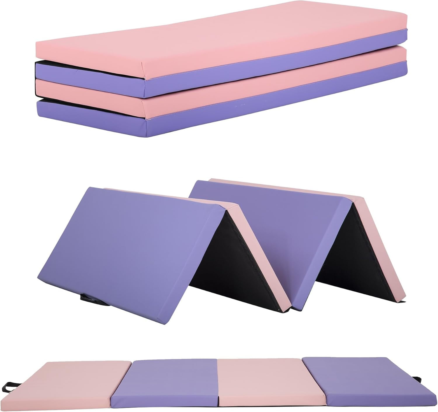 AWFHHT Gymnastics Tumbling Mats Gymnastics Mat Portable Foldable ...