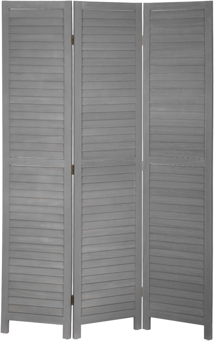 AWFHHT Room Divider Wood Folding Panel Screen 3 Panel Privacy Screens 5 ...