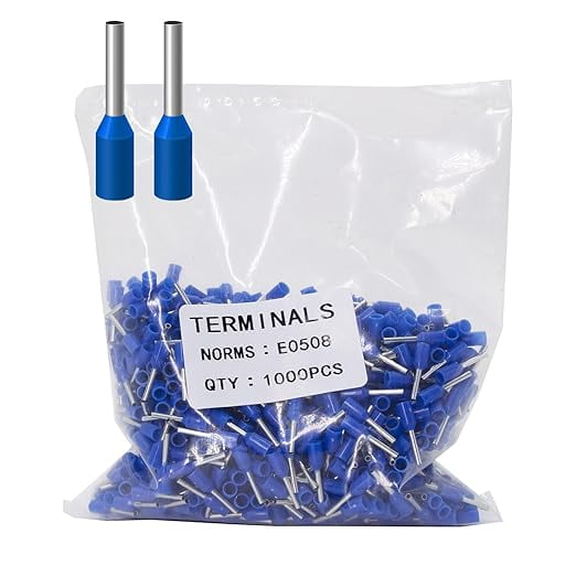 AWG22 Wire Ferrules Terminals, 1000pcs AWG22 Terminal Connector Wire ...