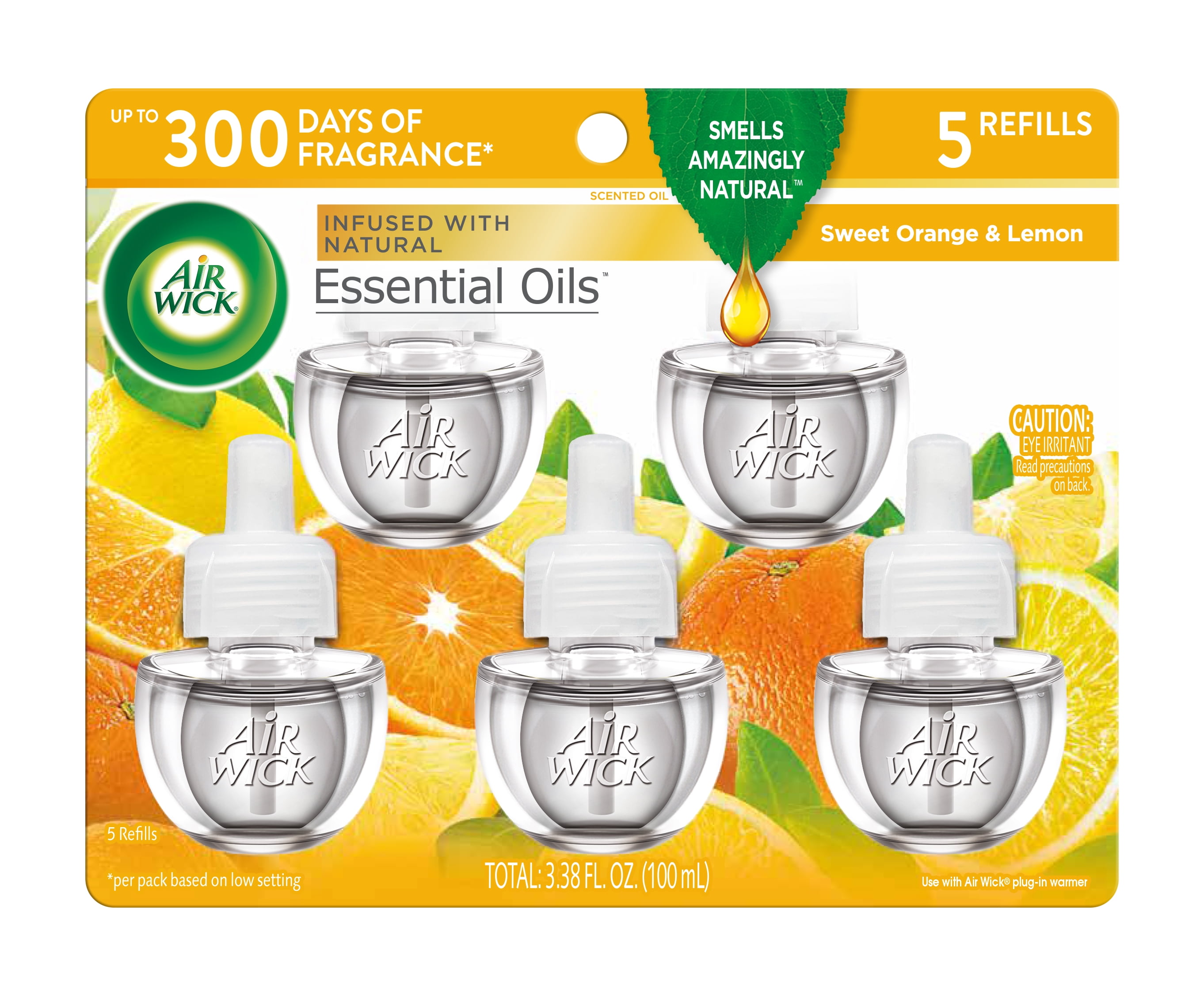 Air Wick Scented Oil Refill, 5 Count, Sweet Orange and Lemon, Air ...