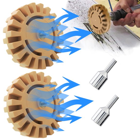 Decal Remover Tools for Cars - Rubber Eraser Wheels & Adhesive Kits
