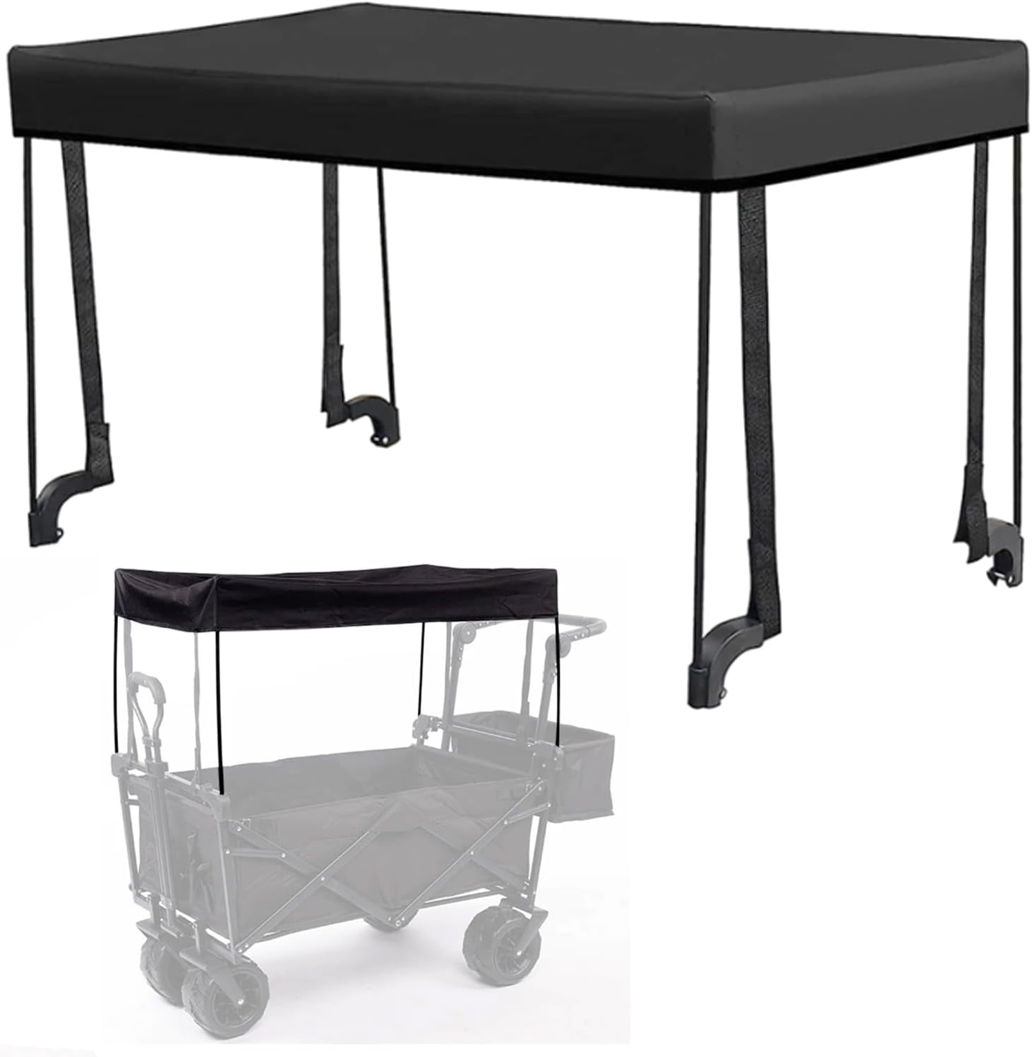 Canopy for Wagon Attachment,Awning Canopy for Camping Trolley of Two ...