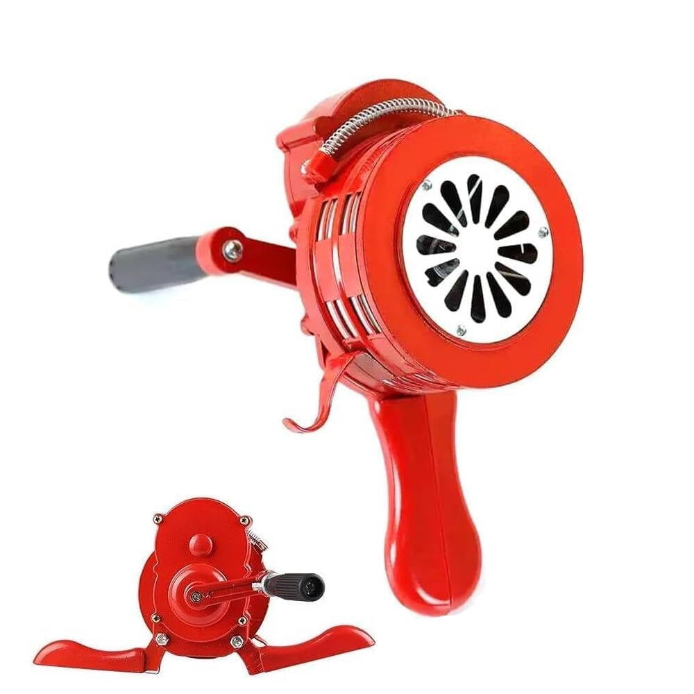 AWINQQY Hand Crank Siren, Manual Operated Air Raid Siren with Foldable ...