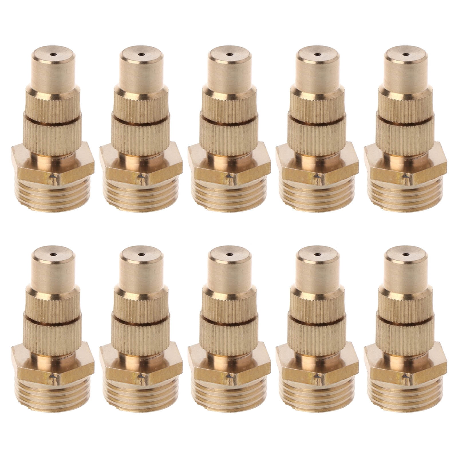 AWJUWHBJ1/2" Adjustable Misting Nozzles Brass Head Agricultural ...