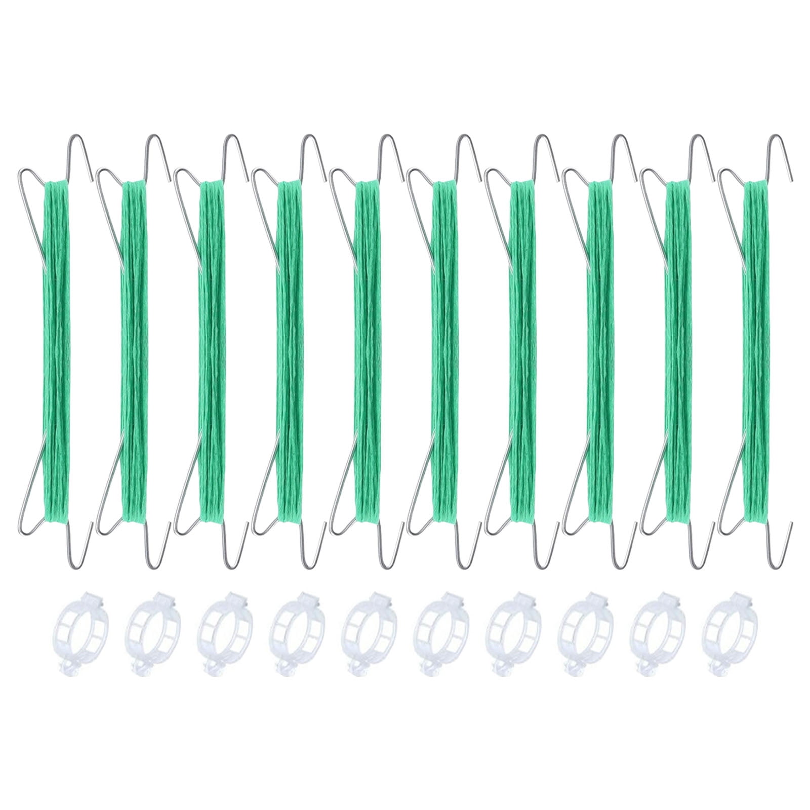 AWJUWHBJ10Pcs Galvanized Steel Tomato Plant Hook With 10 Clip And ...