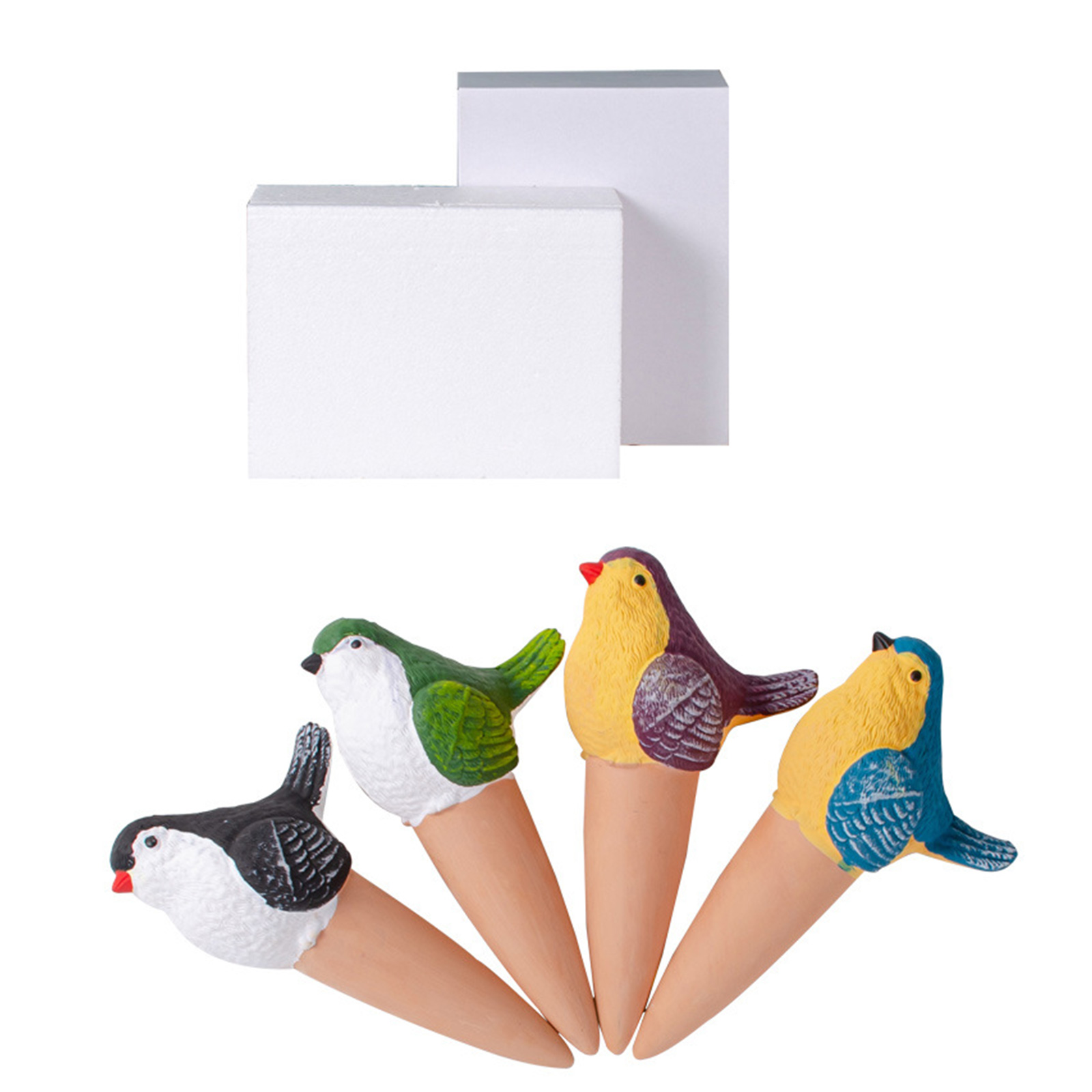 AWJUWHBJ4Pcs Self-Watering Spikes Magpie Shaped Terracotta Watering ...