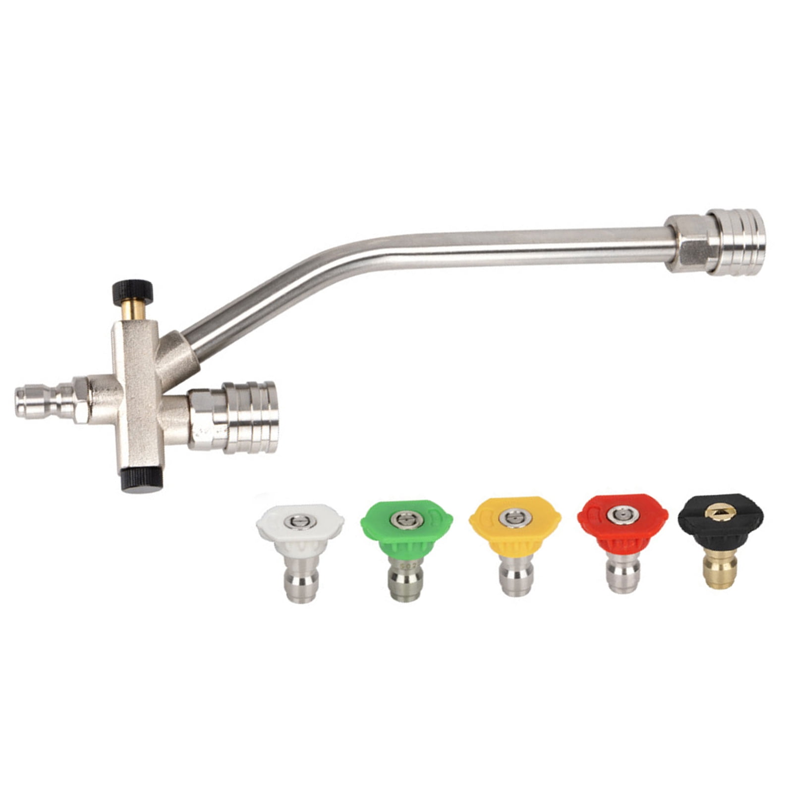 AWJUWHBJDouble Valves Pressure Washer Attachment 1/4 Quick Connector ...