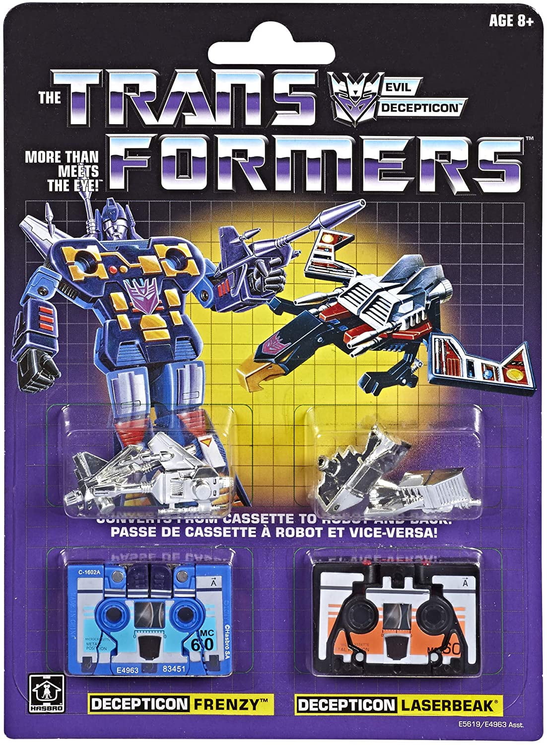 AWLPUYPT: Vintage G1 Cassette 2-Pack Decepticons Frenzy and Laserbeak ...
