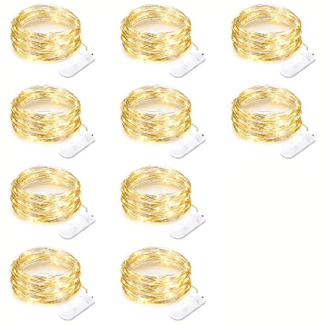 AWLYLNLL 10 Pack Led Fairy Lights Battery Operated String Lights ...