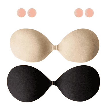 Sticky Bra 2 Pairs Strapless Backless Bra Adhesive Invisible Lift up ...