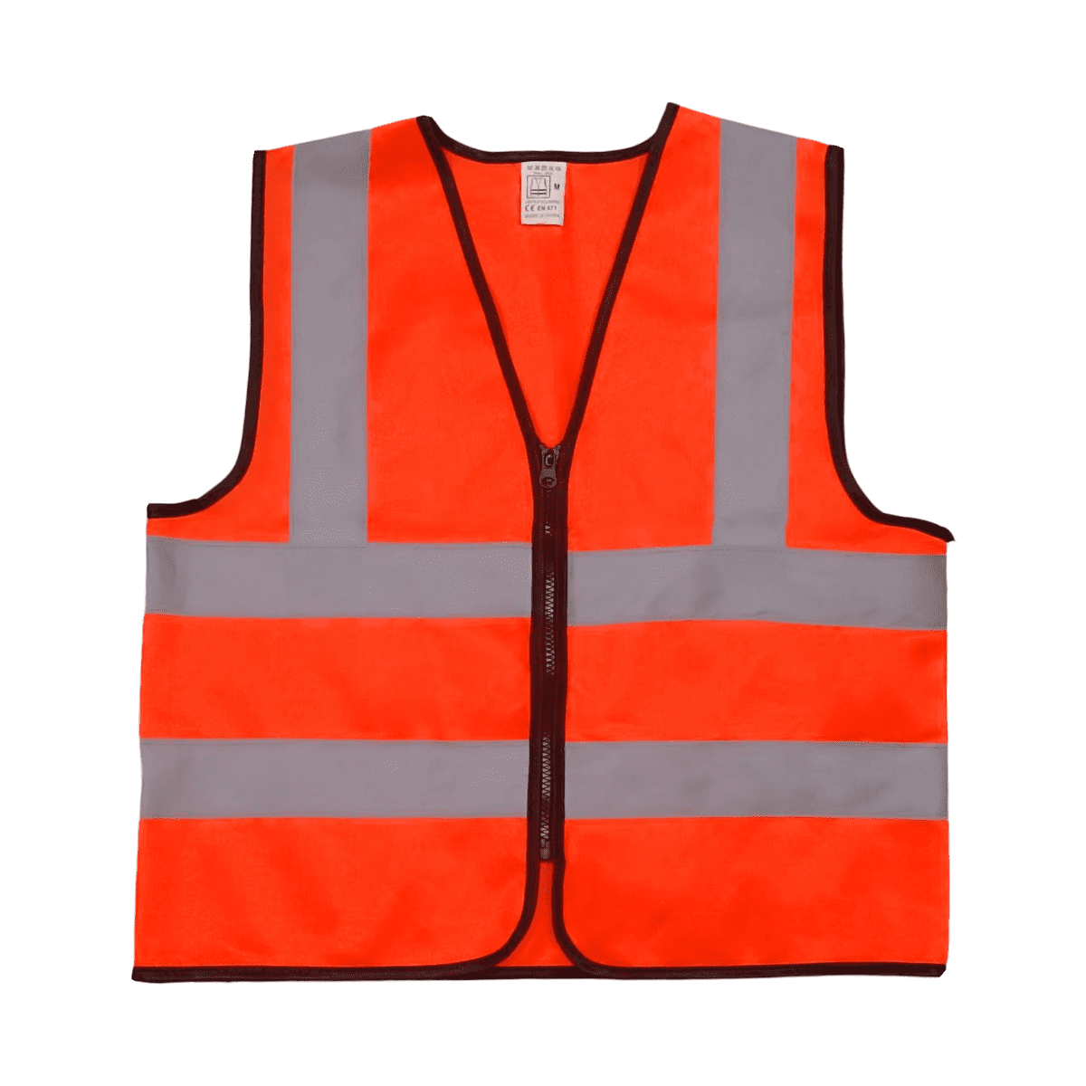 AWLYLNLL High Visibility Security Work Vest for Men Women, Neon Orange ...